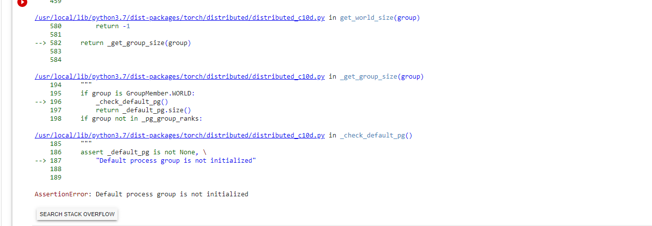 Assertionerror Default Process Group Is Not Initialized · Issue 53 · Swintransformerswin