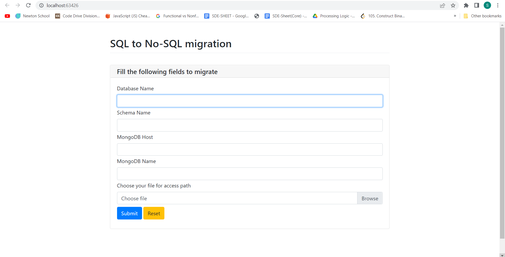 GitHub - njshah301/SQL-to-No-SQL-migration: We have made an application ...