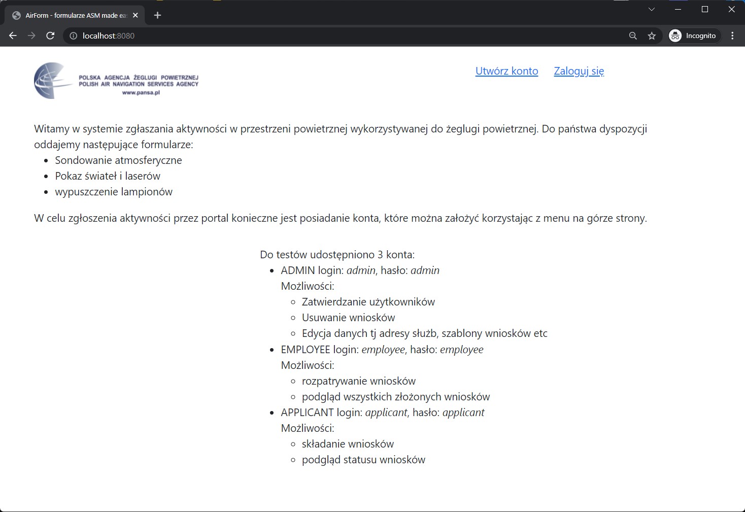 GitHub - morbidreich/AirForm: Airspace request form manager. Spring, Hibernate, Thymeleaf, MySQL