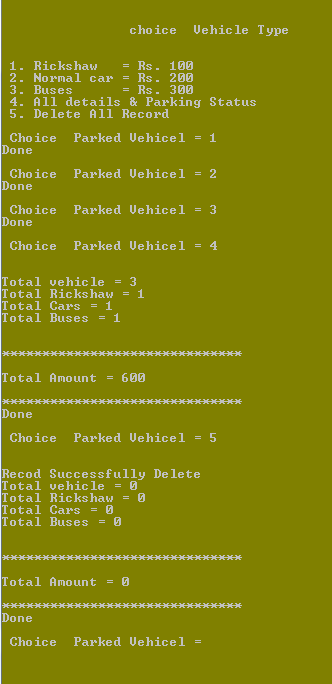GitHub - EngrMSabirHussain/Car-Parking-Simple-C-Project