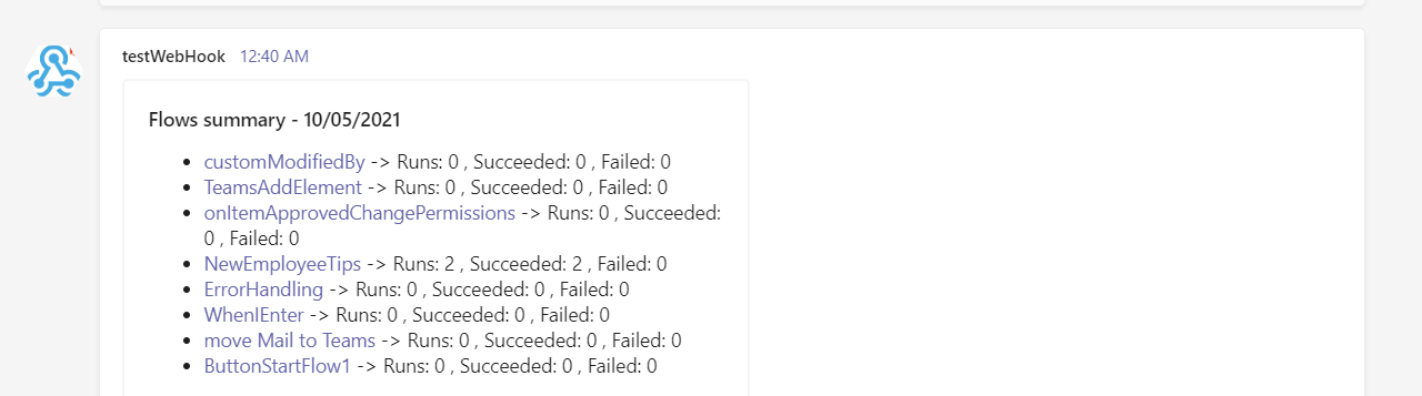 New sample script: Flow run summary · Issue #2740 · pnp/cli ...