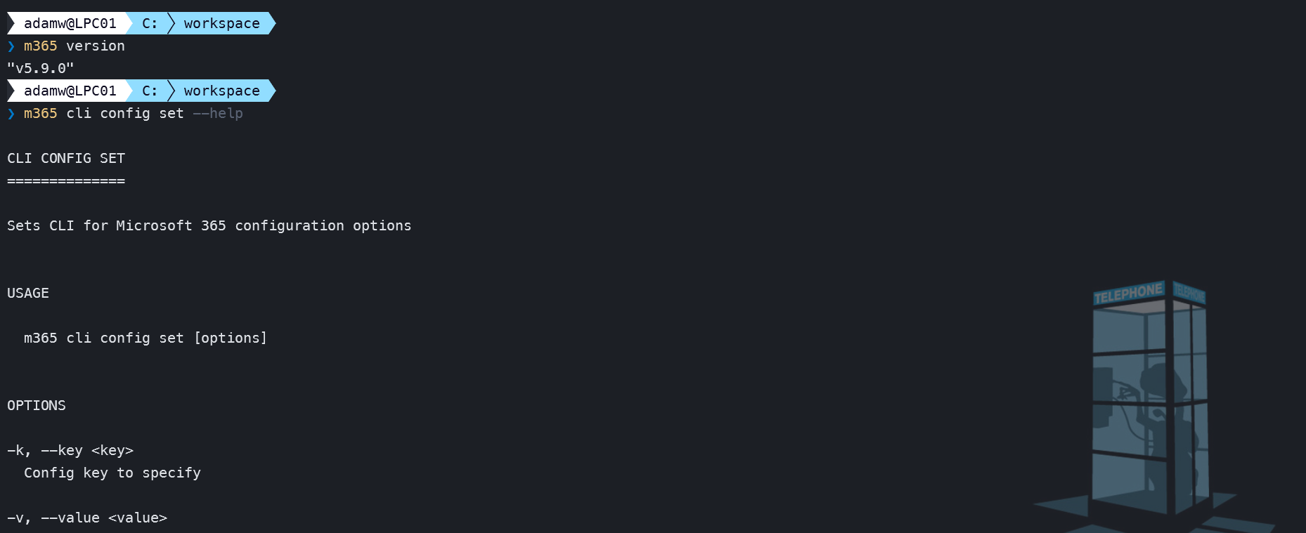 Bug report: Issue when executing command `m365 cli config set --help` · Issue #3857 · pnp/cli ...
