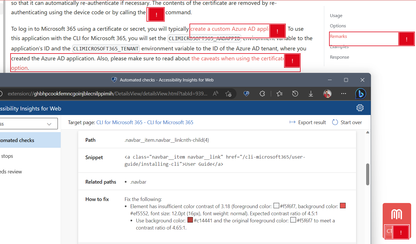 Docusaurs: Check & adjust the accessibility · Issue #4742 · pnp/cli ... Docusaurs: Check & adjust the accessibility · Issue #4742 · pnp/cli ...