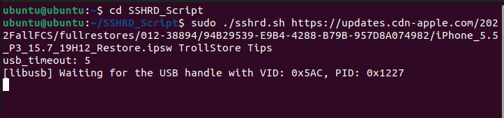 SSHRD don't work on Ubuntu 22.04 and iphone 7 Plus · Issue #147 · opa334/TrollStore · GitHub