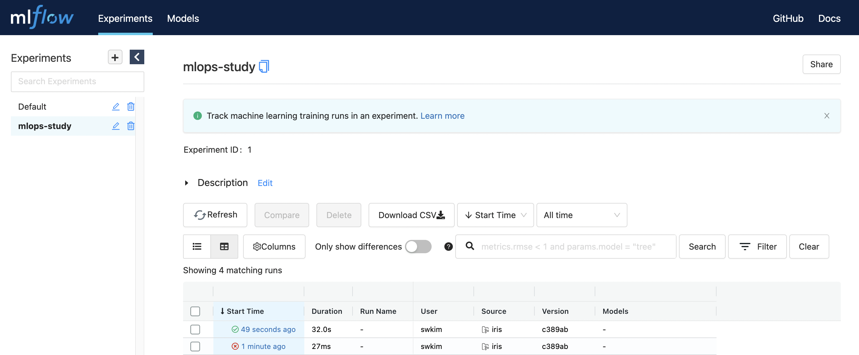 GitHub - swkim-sm/MLOps-study: MLOps 시스템 구현 연습을 위한 레포입니다.