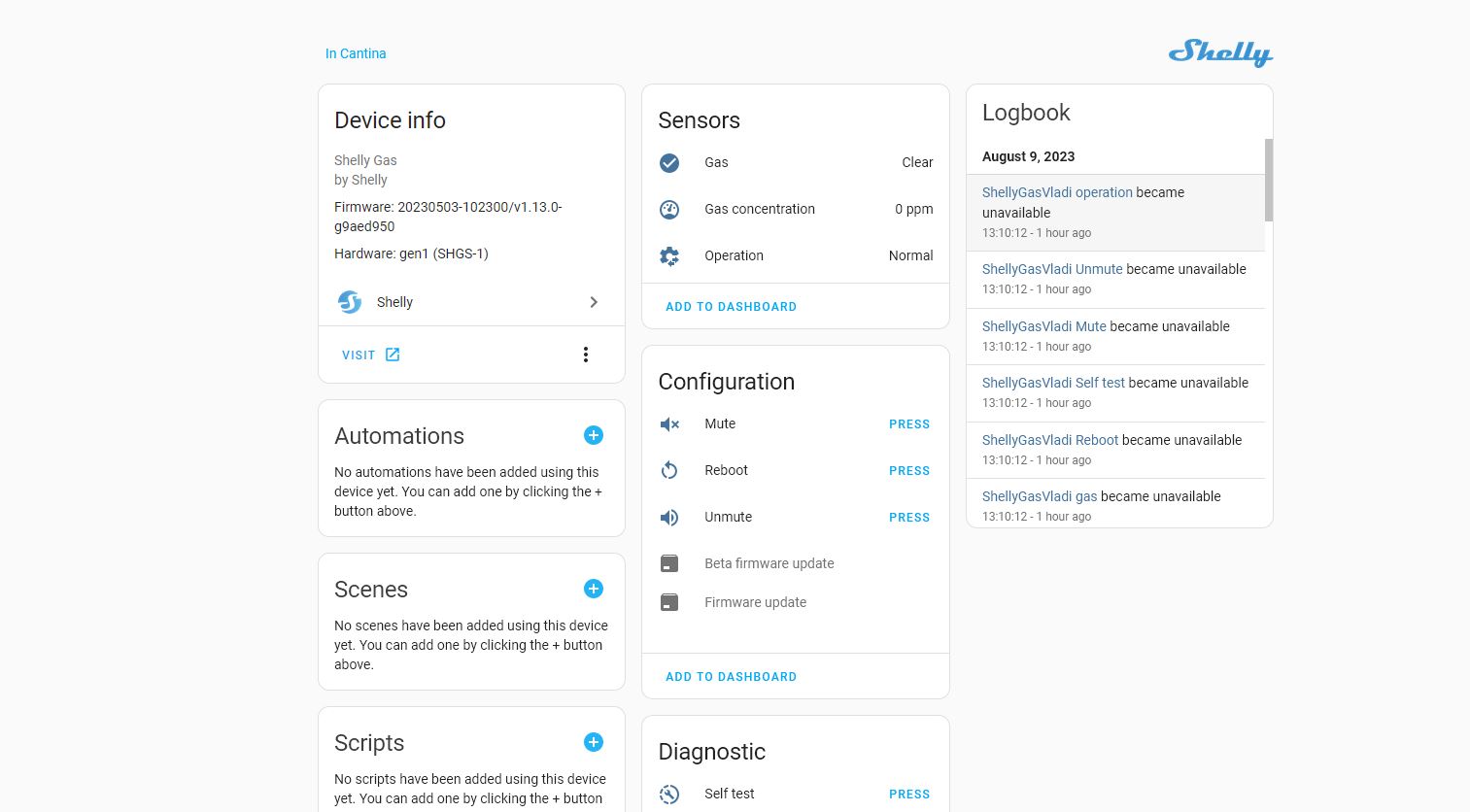 Shelly Integration doesn't discover ShellyGas Valve · Issue #98107 · home-assistant/core · GitHub