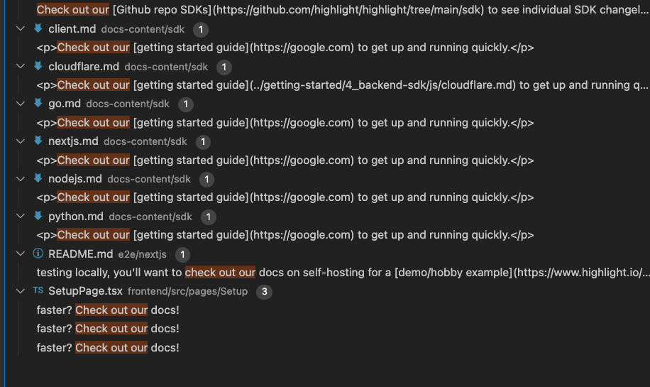 Getting started links are broken in several areas · Issue #4928 · highlight/highlight · GitHub