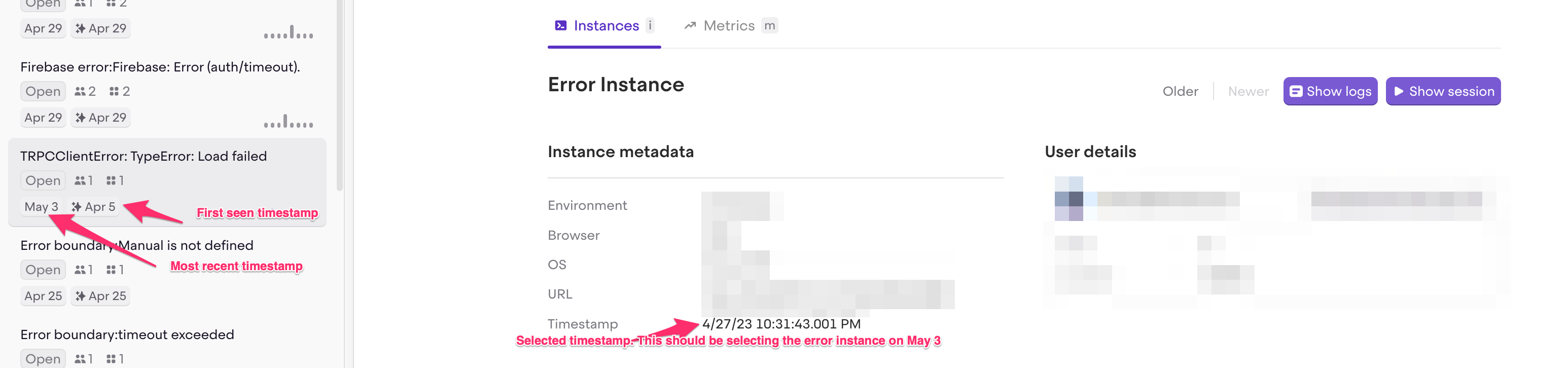 Live Mode: Improve entire live session experience (console, errors, network recording) · Issue ...