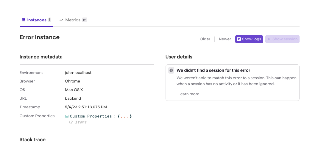Live Mode: Improve entire live session experience (console, errors, network recording) · Issue ...