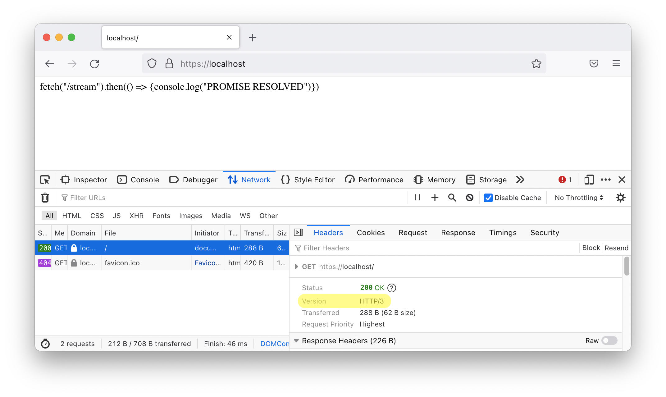 Firefox + HTTP/3 + Streaming Responses = Promises That Don’t Resolve ...