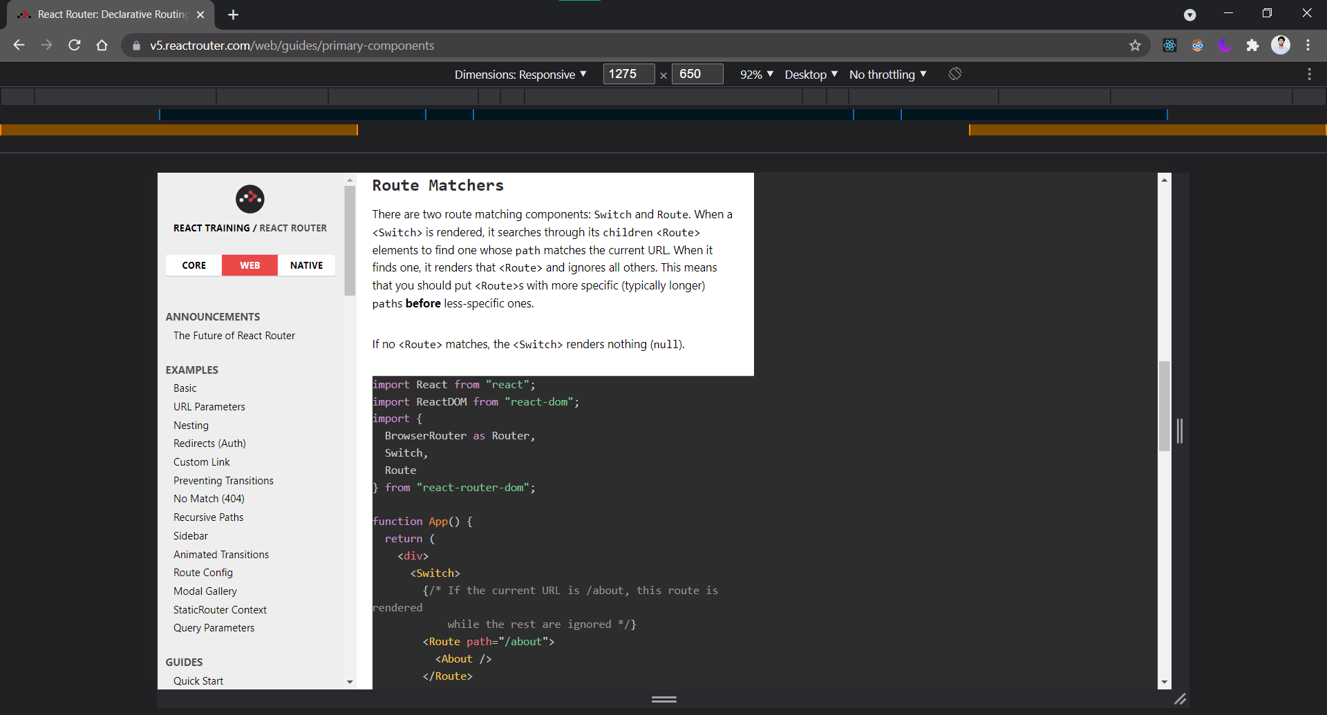 [Docs] Layout of code snippets in guides pages is broken for a certain resolution · Issue #8208 ...
