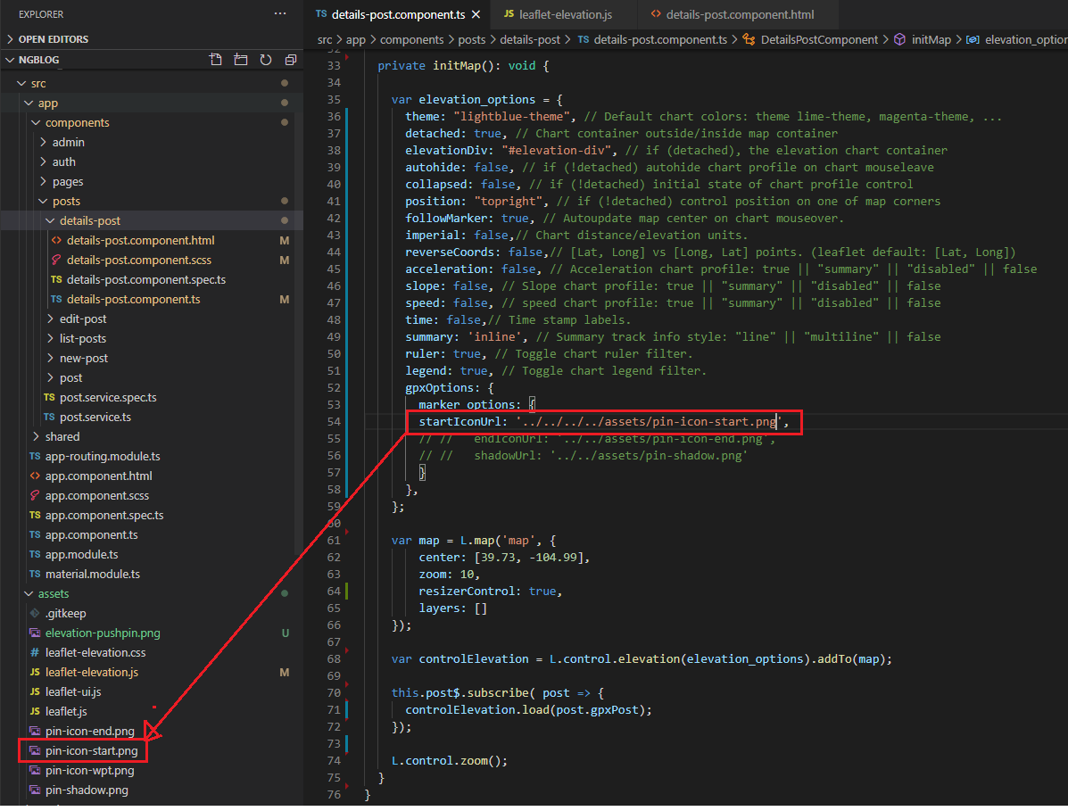 Start and End Icon · Issue #18 · Raruto/leaflet-elevation · GitHub