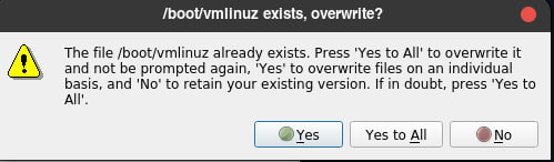 the file /boot/vmlinuz already exists. · Issue #359 · unetbootin ...