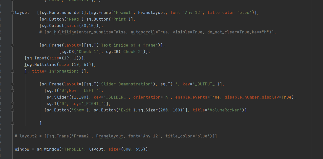Positioning of different frames in a single window · Issue #3406 · PySimpleGUI/PySimpleGUI · GitHub