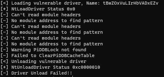 Unable to load driver · Issue #63 · TheCruZ/kdmapper · GitHub