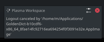 Goldendict cancels KDE logout · Issue #1421 · goldendict/goldendict · GitHub