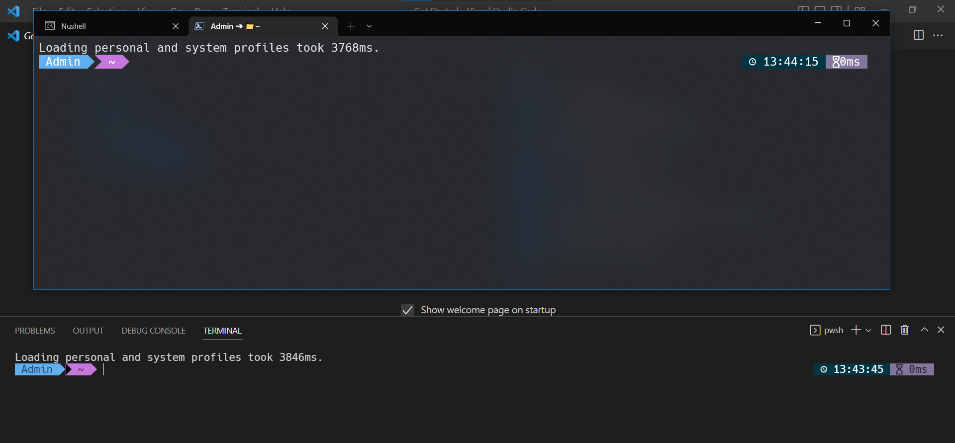 Pure white color is displayed as black in the intergrated terminal ...