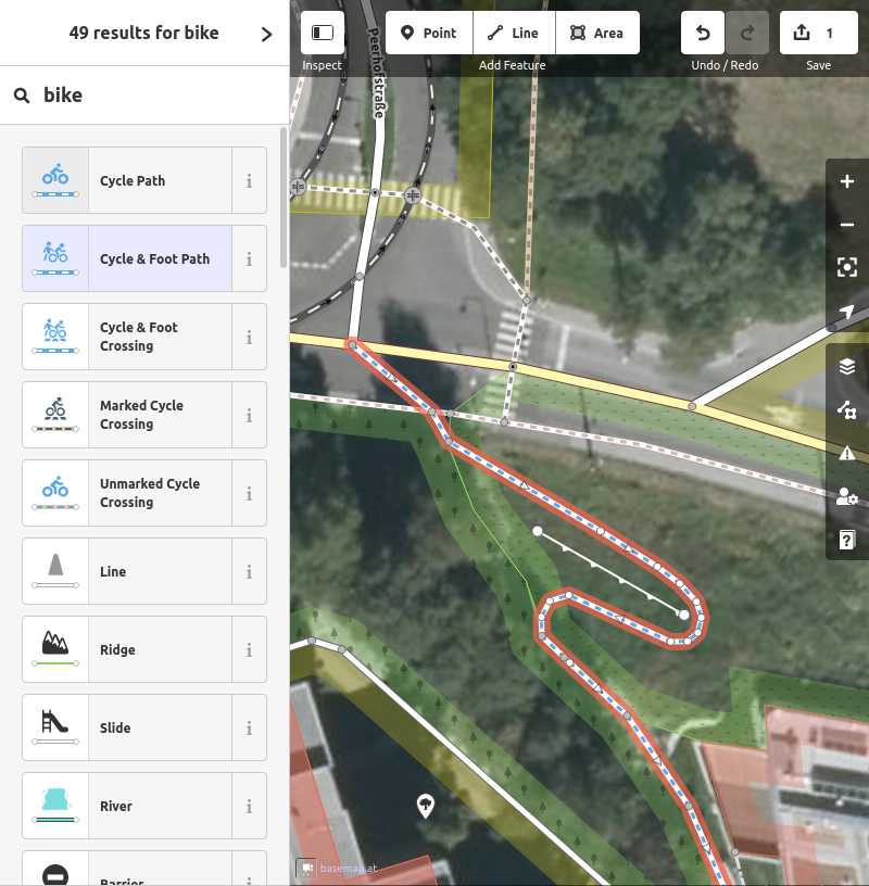 Display of cycleways in map view · Issue #8485 · openstreetmap/iD · GitHub