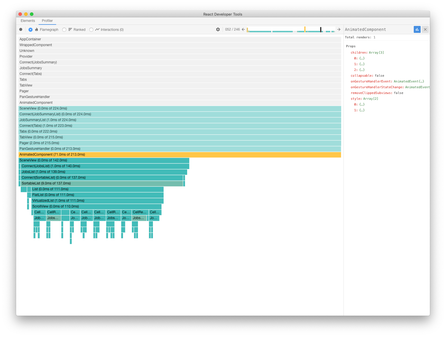 Performance issue in AnimatedComponent. · Issue #936 · satya164/react-native-tab-view · GitHub