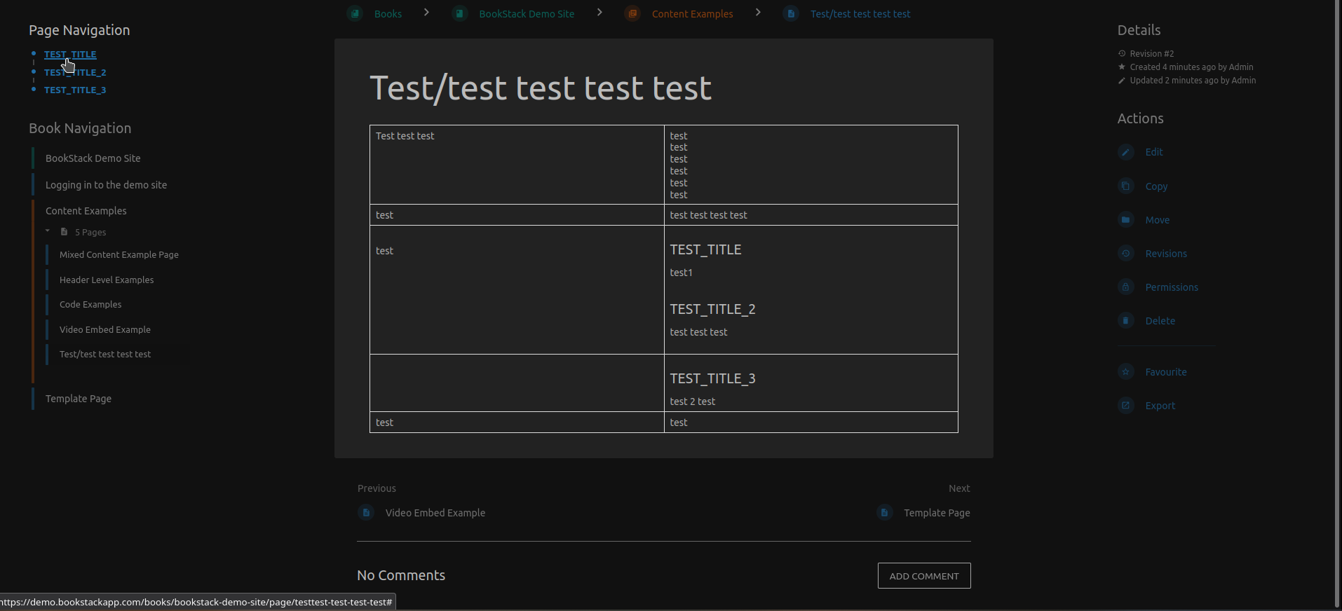 [Bug Report]: Headers nested within other elements are not assigned IDs for Page Navigation ...