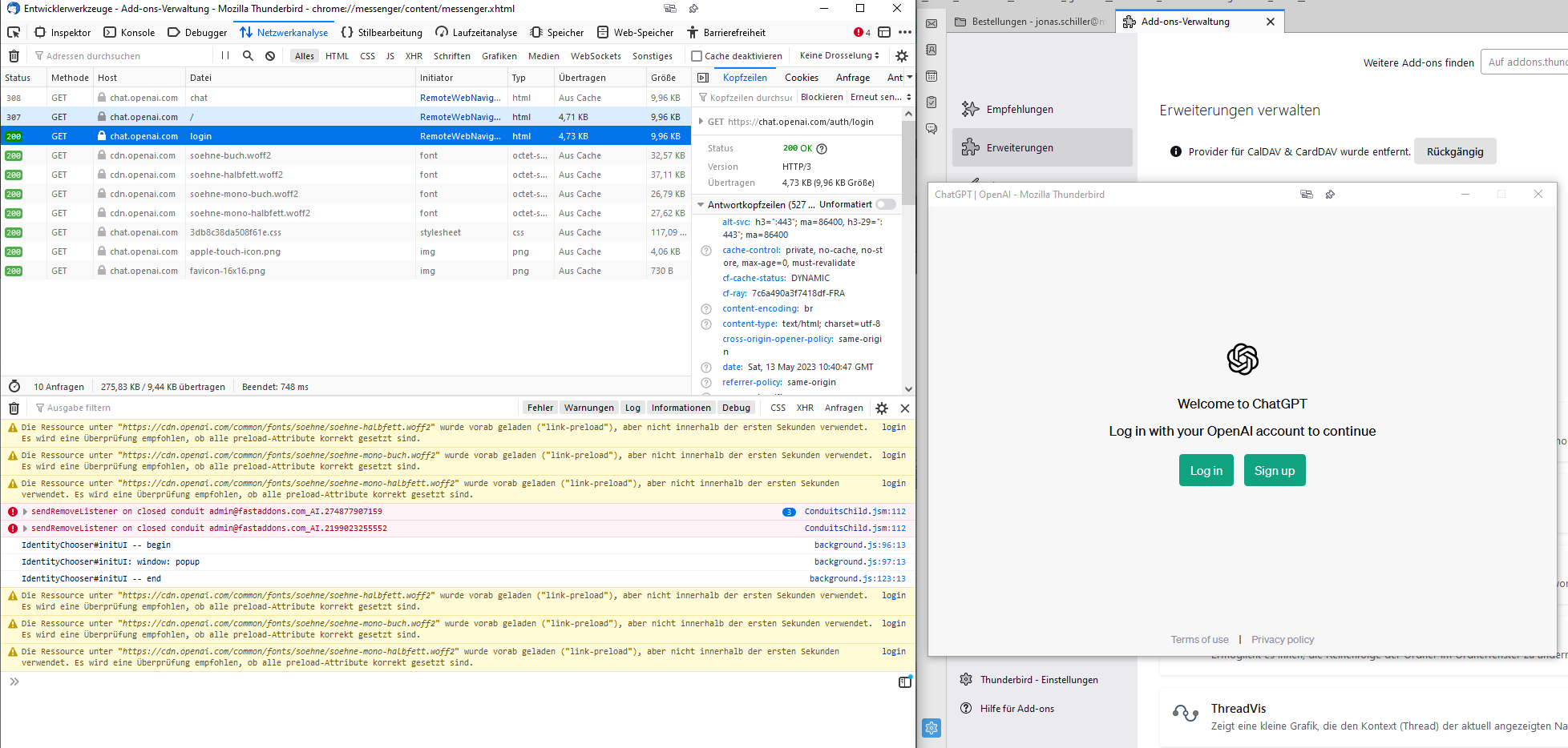 Thunderbird: Login button does nothing · Issue #6 · fastaddons/AI-Anywhere · GitHub