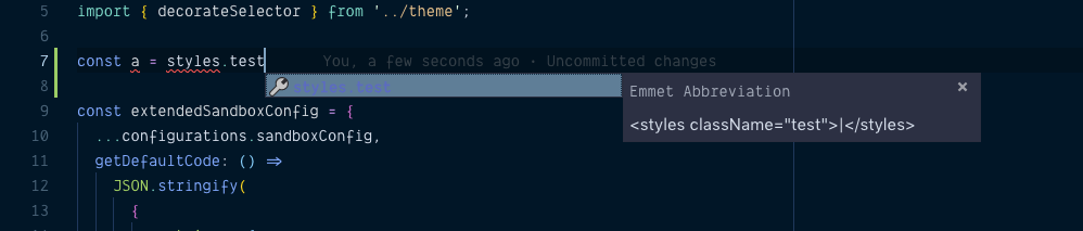 Emmet auto-markup in JS in non html files · Issue #1230 · codesandbox/codesandbox-client · GitHub