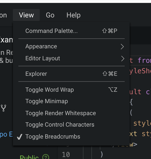 Add VS Code binding for showActiveFileInExplorer for switching to ...