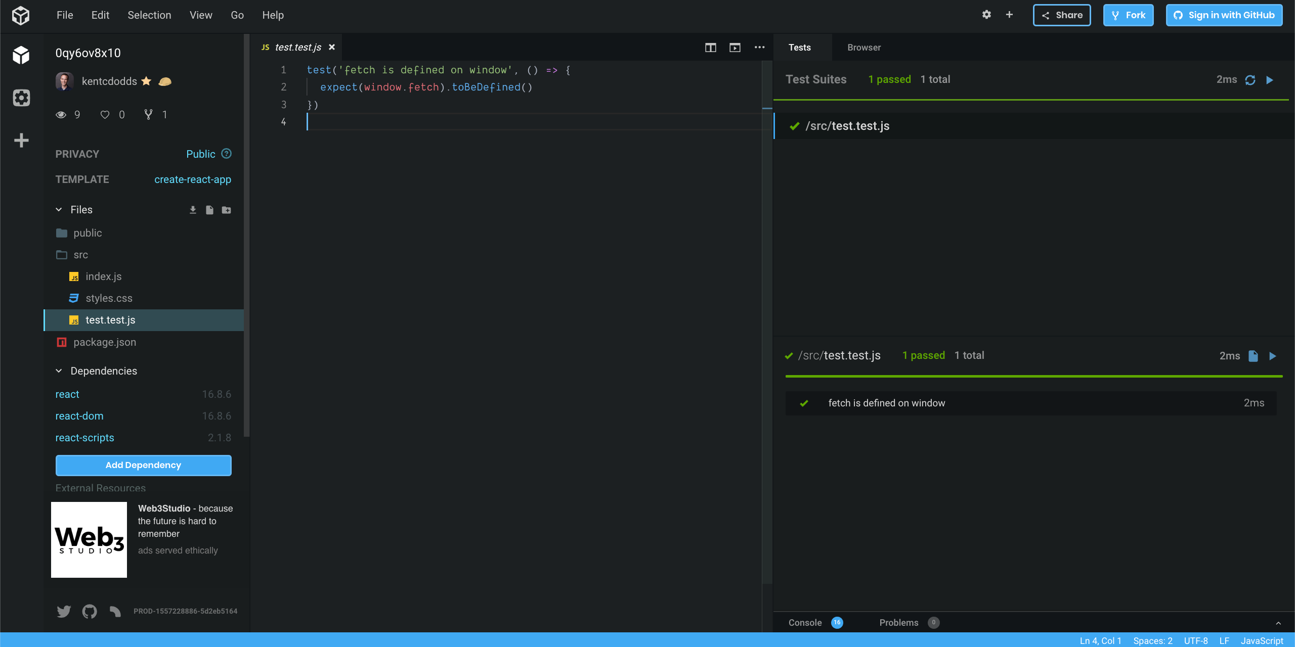 Polyfill `fetch` in tests · Issue #1861 · codesandbox/codesandbox ...