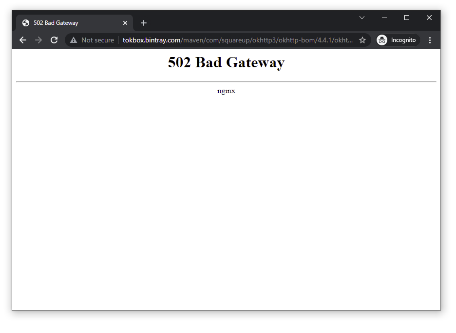okhttp-bom react native bad gateway issue · Issue #6955 · square/okhttp · GitHub