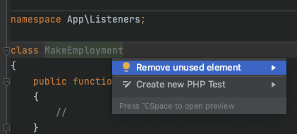 Add event listener as listener · Issue #301 · laravel-idea/plugin · GitHub