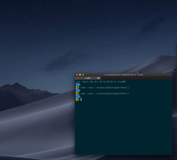 Wait doesn't wait when using with extensionDevelopmentPath · Issue ...
