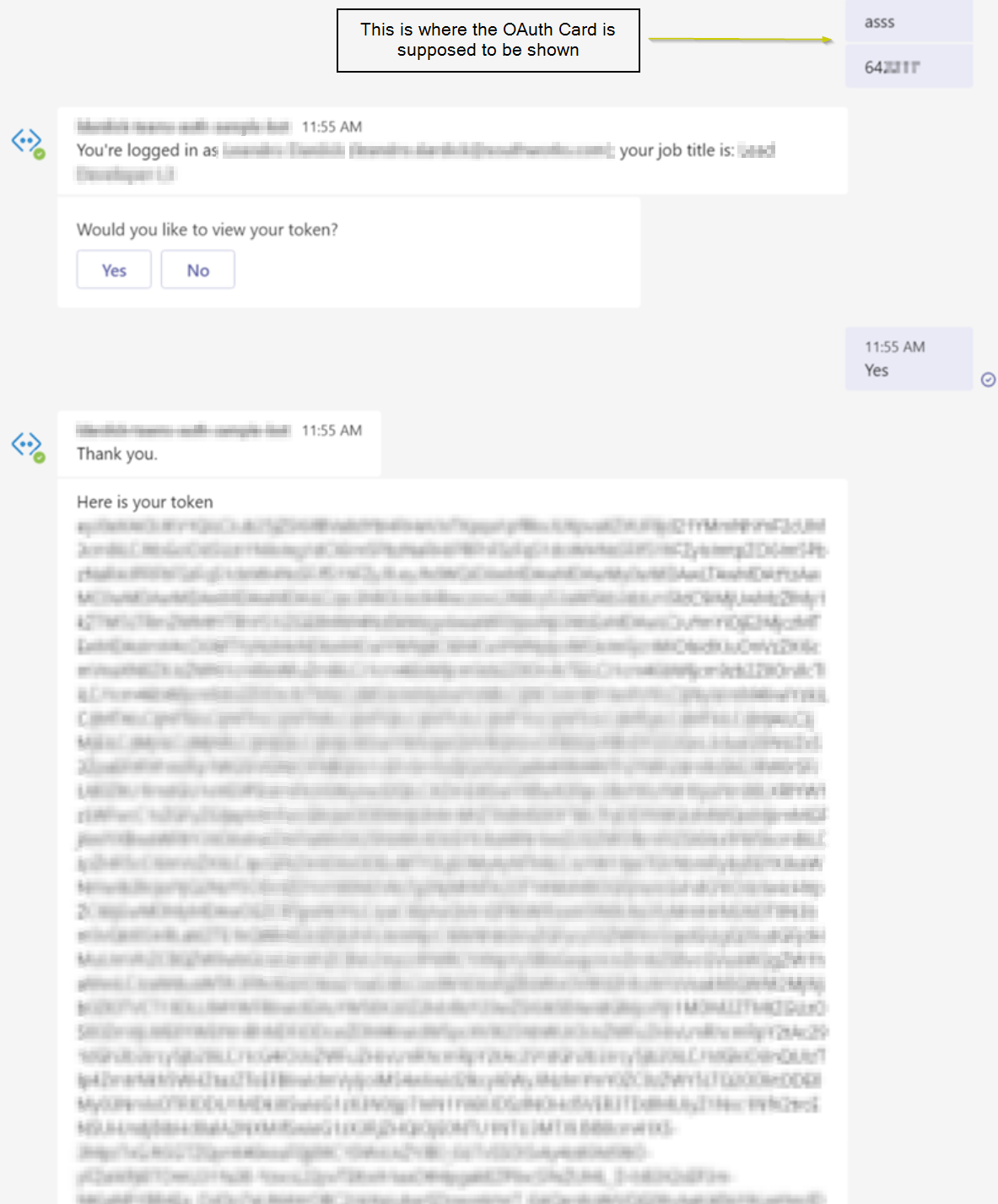 Teams not being able to render an OAuth card · Issue #1300 · microsoft/botbuilder-java · GitHub