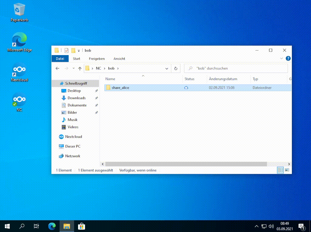 Nextcloud Desktop client crashes when sharing a file or folder to a remote server via the ...