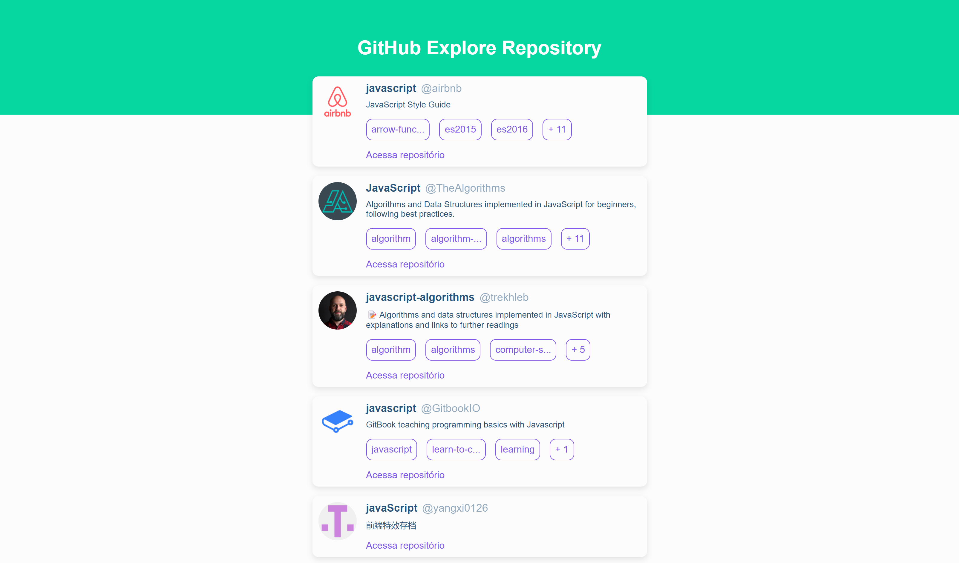 GitHub - AlexandreLira/github-explorer