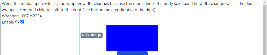 Toggling modal causes layout shift · Issue #311 · themesberg/flowbite-svelte · GitHub
