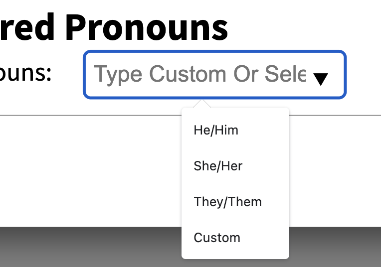 Minor issues with My Profile pronouns UI · Issue #9147 · Submitty/Submitty · GitHub