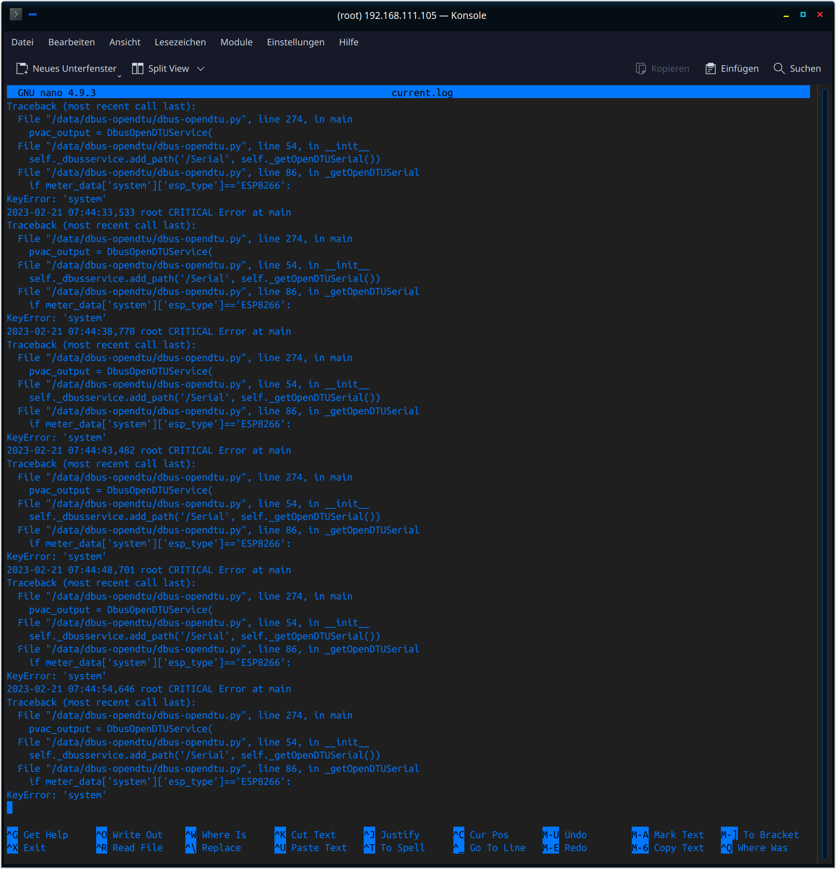 Error After Updateing Cerbo To 293 · Issue 36 · Henne49dbus Opendtu · Github