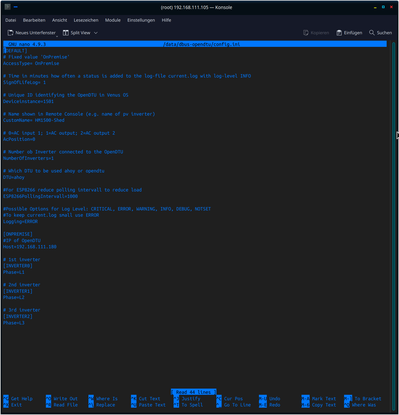 Error after updateing Cerbo to 2.93 · Issue #36 · henne49/dbus-opendtu · GitHub