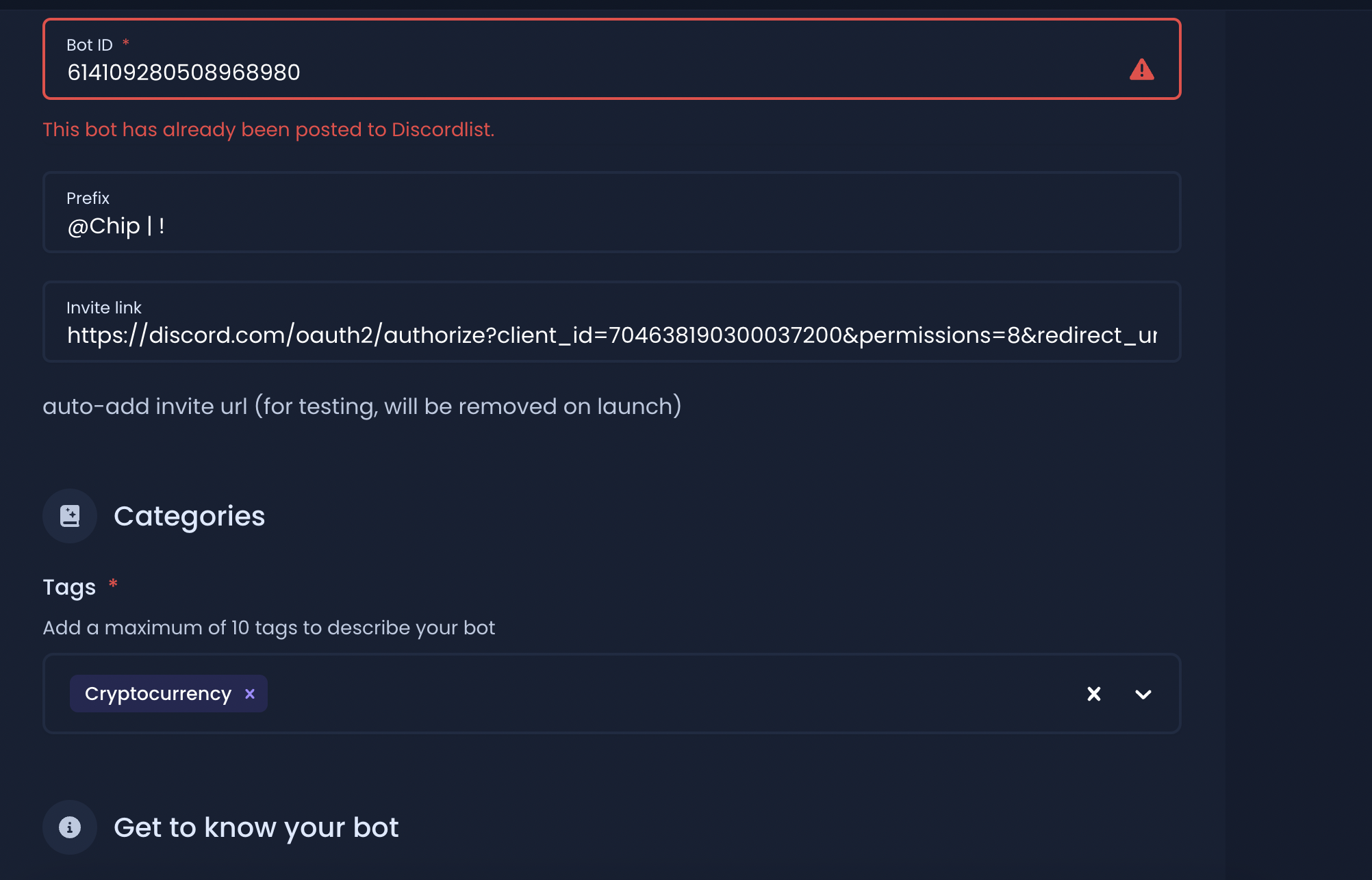 [bug] Data is saved after submitting a bot | bot/new · Issue #243 · discordlist-gg/beta-issues ...