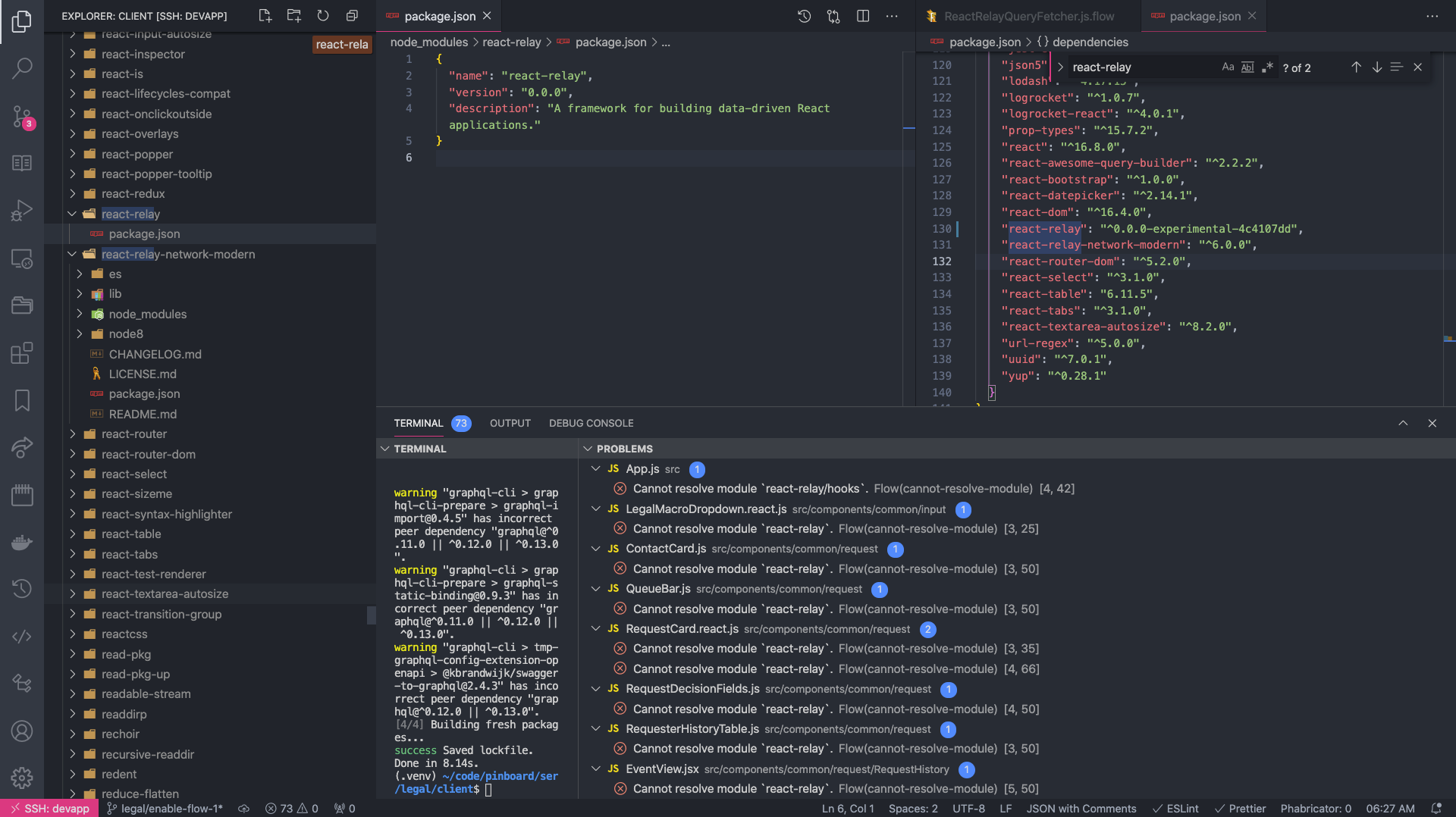 React-relay@experimental returning empty folder · Issue #3347 · facebook/relay · GitHub
