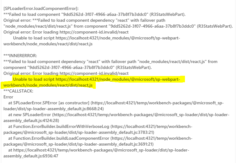 Workbench keeps looping looking for React dist in sp-webpart-workbench · Issue #3122 ...