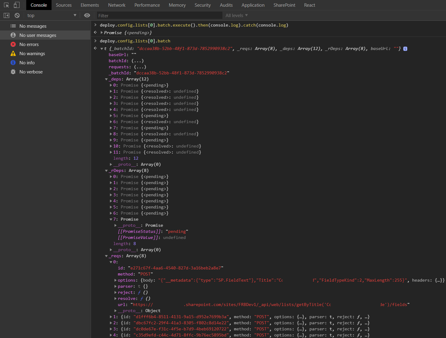 Batch execute not running · Issue #574 · pnp/pnpjs · GitHub