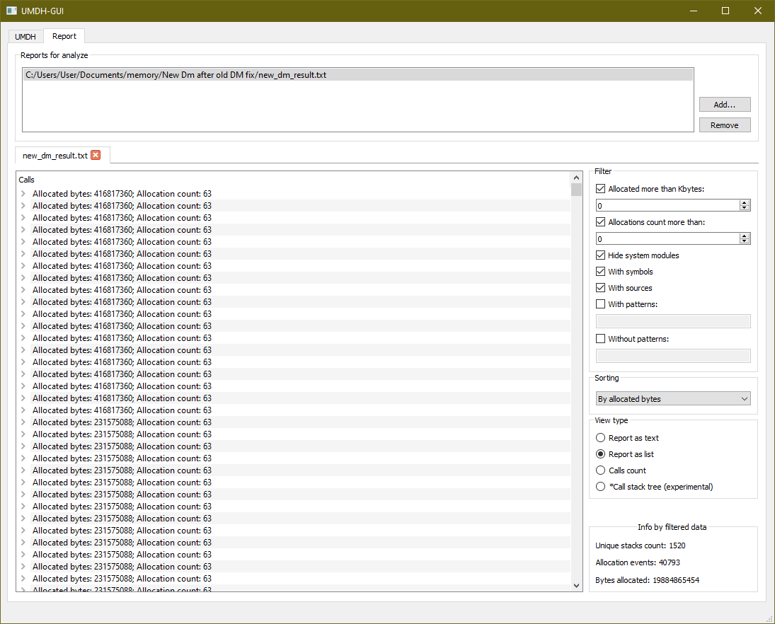 GitHub - yeajay0001/umdh-gui: GUI for memory leak finder