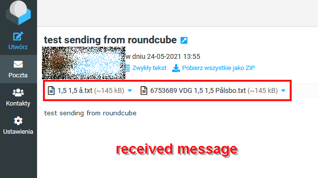 Characters disappear from the attachment file name. · Issue #8074 · roundcube/roundcubemail · GitHub