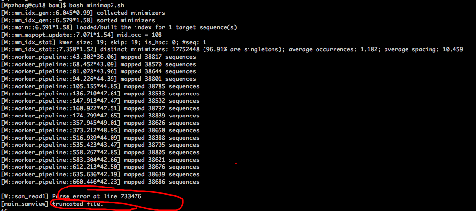 Parse error · Issue #880 · lh3/minimap2 · GitHub