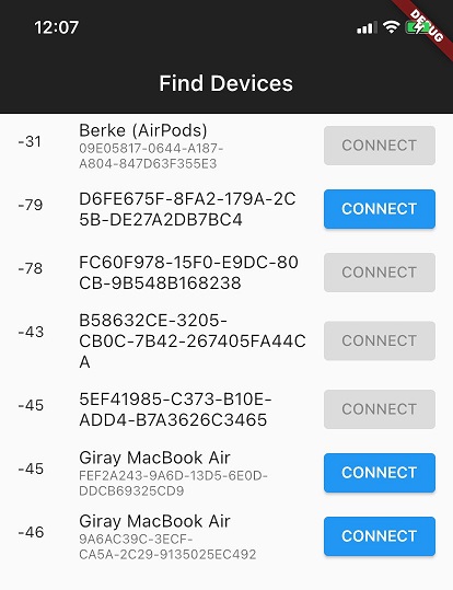 GitHub - berke-grl/flutter_ble: mini app for Bluetooth Low Energy with ...