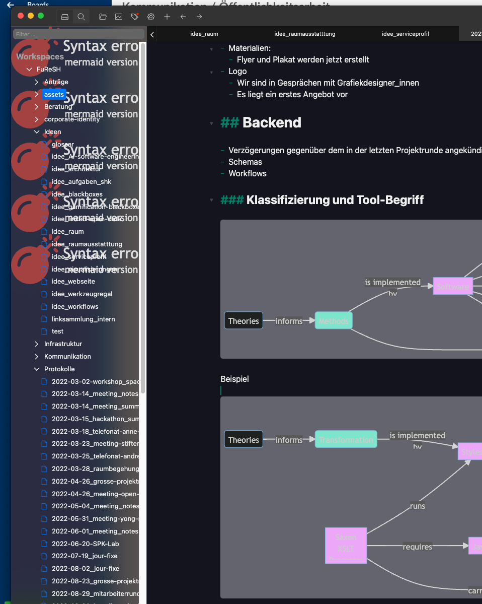Mermaid syntax error messages accumulate and pollute the sidebar · Issue #4132 · Zettlr/Zettlr ...