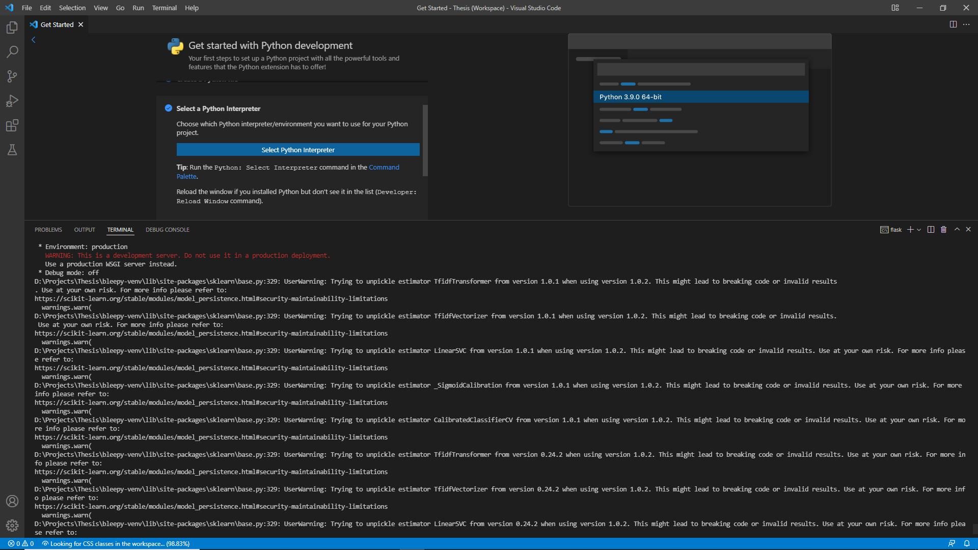 Trying to unpickle ... Issue in scikit-learn · Issue #22 · reyniel26/bleepy-server · GitHub