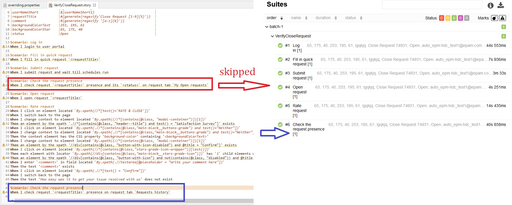 Allure report does not show all scenarios in a story when scenario names are not unique in a ...
